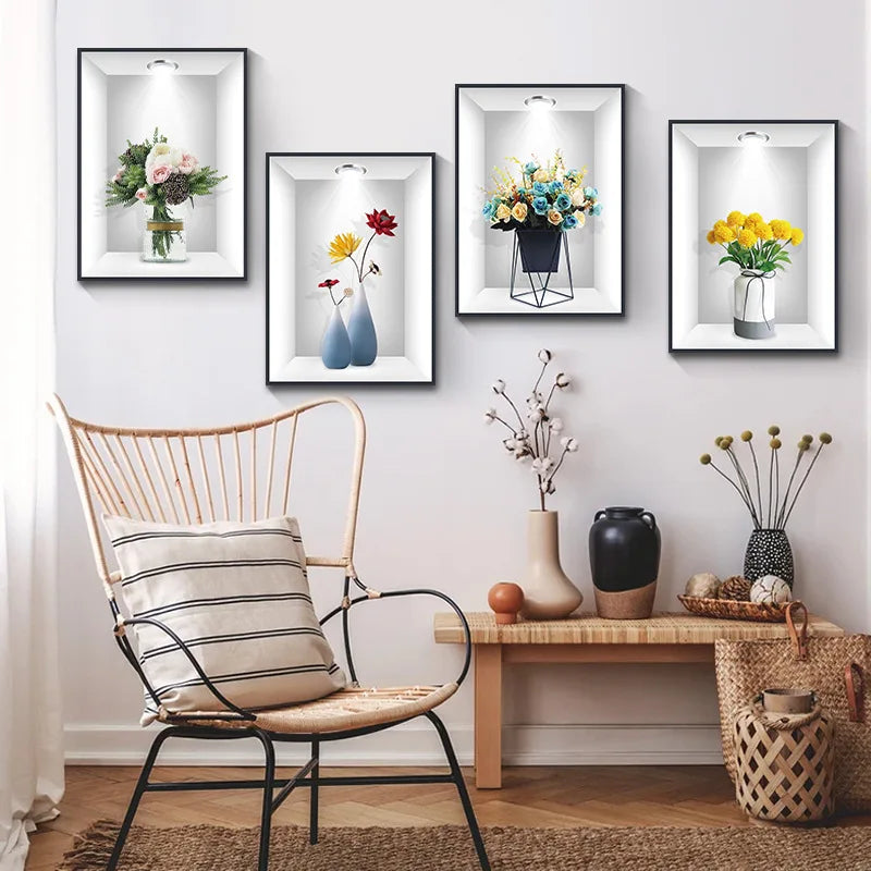 3D Wall Art Stickers– Leccio - Small improvements in life