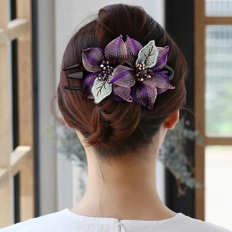 Luxury Copper Wire Flower Hairpin– Leccio - Small improvements in life