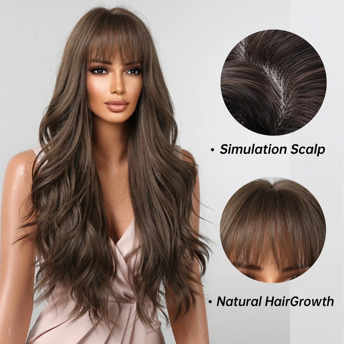 Wavy Long Hair Wig– Leccio - Small improvements in life