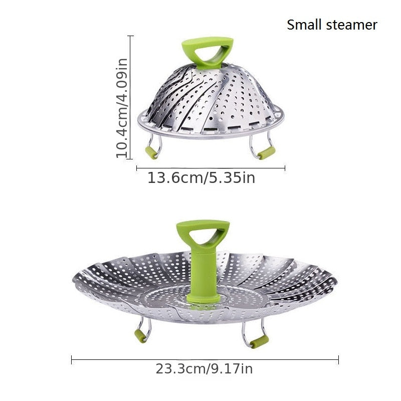Stainless Steel Folding Steamer– Leccio - Small improvements in life