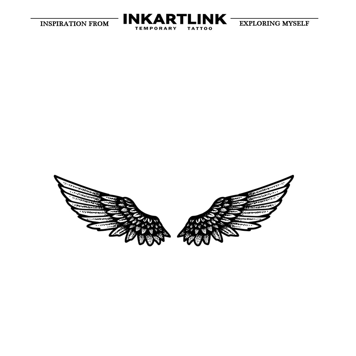 Angel Wings Temporary Tattoo Stickers– Leccio - Small improvements in life
