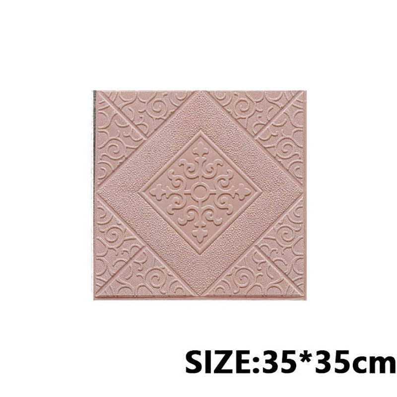 3D Tile Brick Wall Paper– Leccio - Small improvements in life