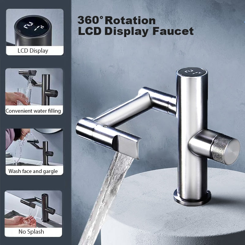 360 Degree Digital Display Faucet– Leccio - Small improvements in life